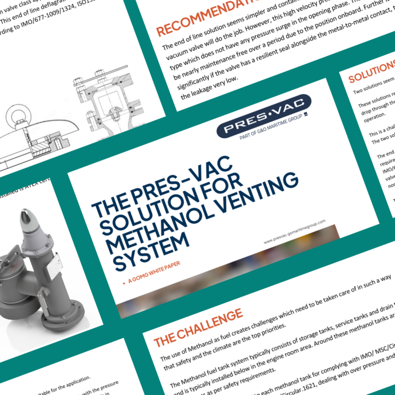 White Paper: Pres-Vac venting valves for methanol storage